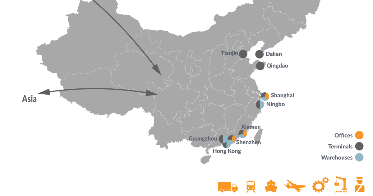 Krovinių gabenimas į Kiniją ir iš jos | ColliCare Logistics